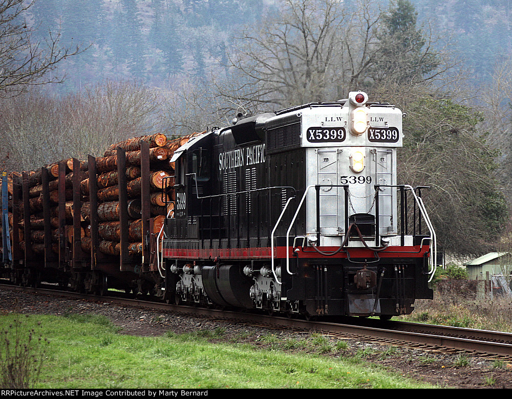 LLW 5399 (ex-SP 4364) on the Albany and Eastern Railroad